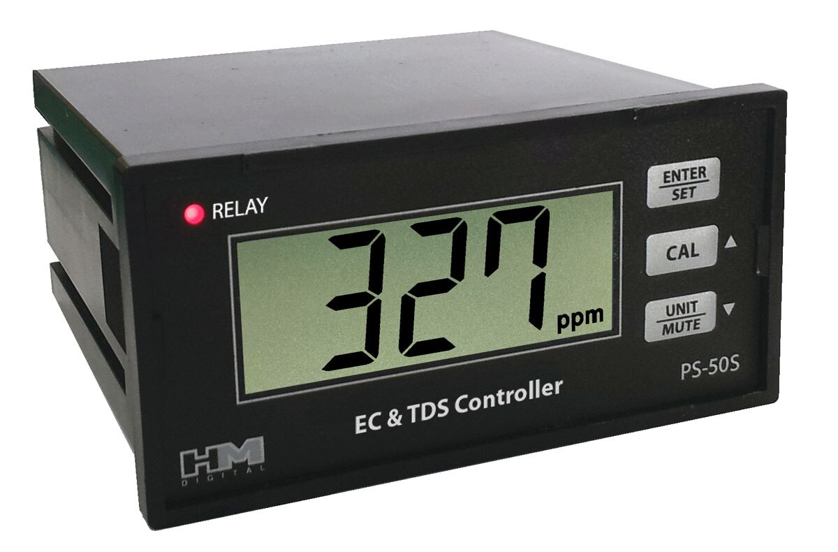 Panel Mount EC/TDS Mini-Controller w/ 4-20mA Outputs